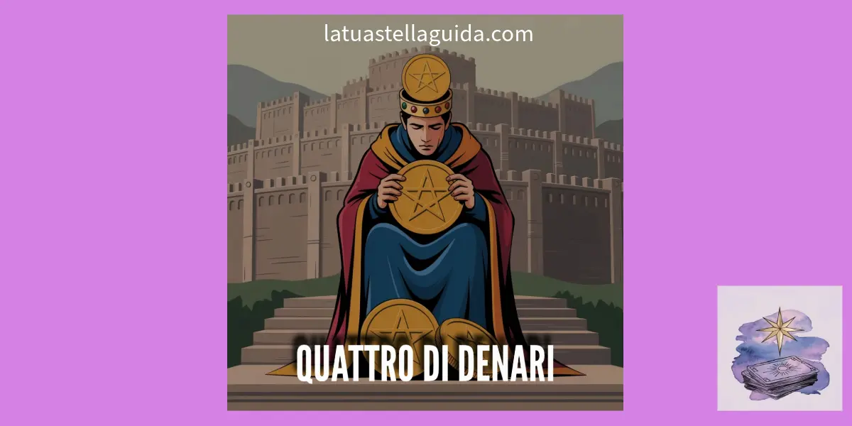 TAROCCHI: QUATTRO DI DENARI. Significato e Abbinamenti