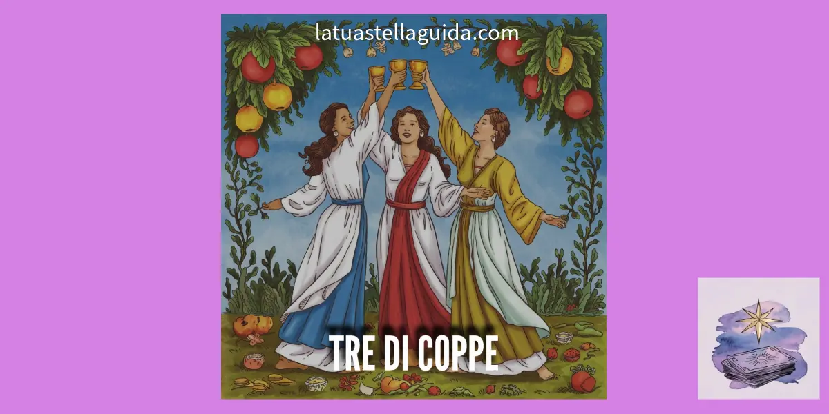 TAROCCHI: TRE DI COPPE. Significato e abbinamenti